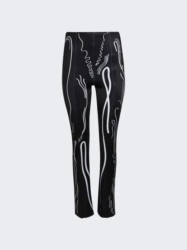 DI PETSA Venus Shell Lycra Trousers - Black