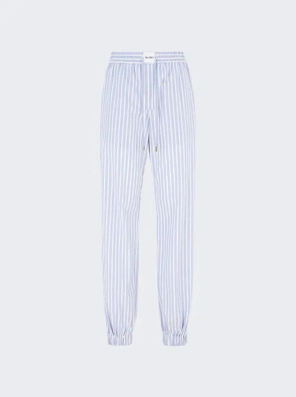 Attico Striped Cotton Pants