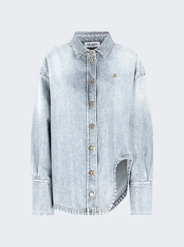 Attico Diana Shirt Jacket - Blue