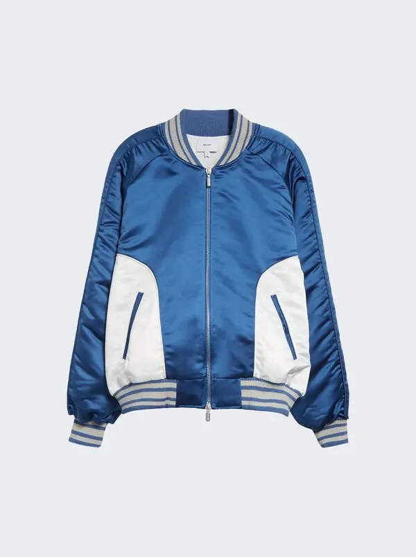Rhude Chamonix Ski Souvenir Bomber Jacket - Blue