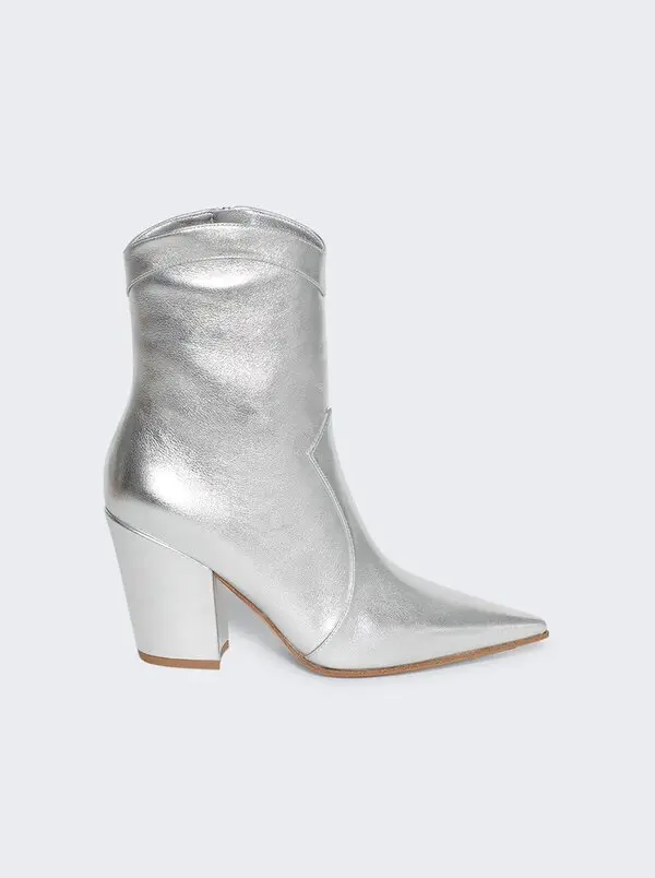 GIANVITO ROSSI Metallic Western Boot