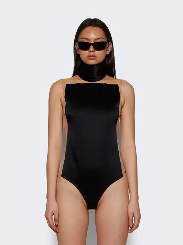COURREGES Illusion Mockneck Bodysuit