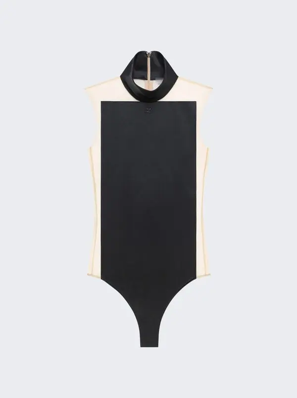 COURREGES Illusion Mockneck Bodysuit - Multi