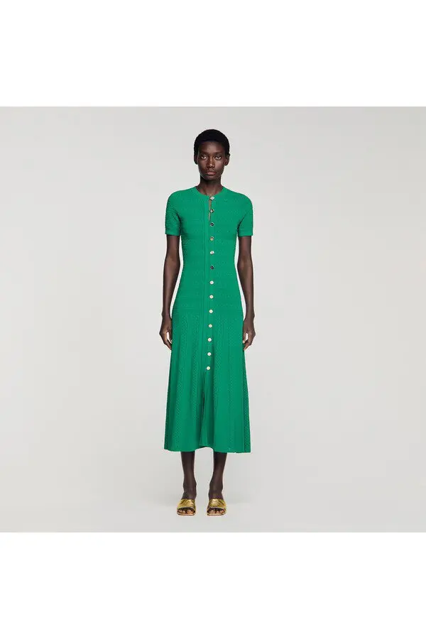 Sandro Knit Maxi Dress