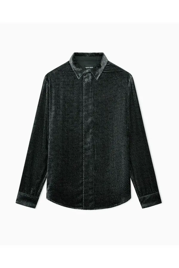 Giorgio Armani Devorè Velvet Shirt