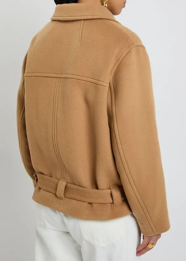 Isabel Marant Étoile Warna Belted Wool-cashmere Jacket - Camel