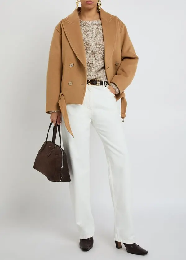 Isabel Marant Étoile Warna Belted Wool-cashmere Jacket - Camel