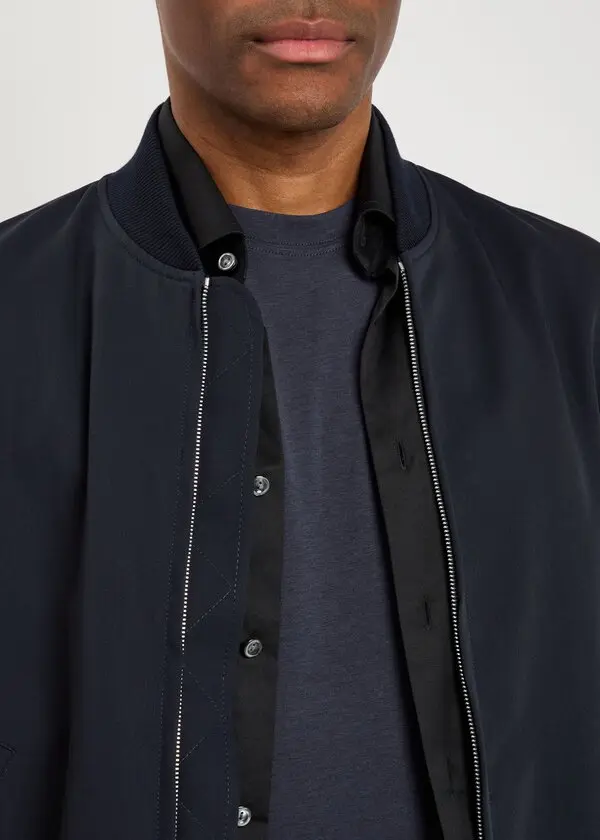 TOM FORD Logo-embroidered Jersey T-shirt - Navy