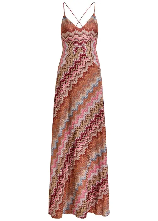 Missoni Fine-knit Maxi Dress - Multicoloured
