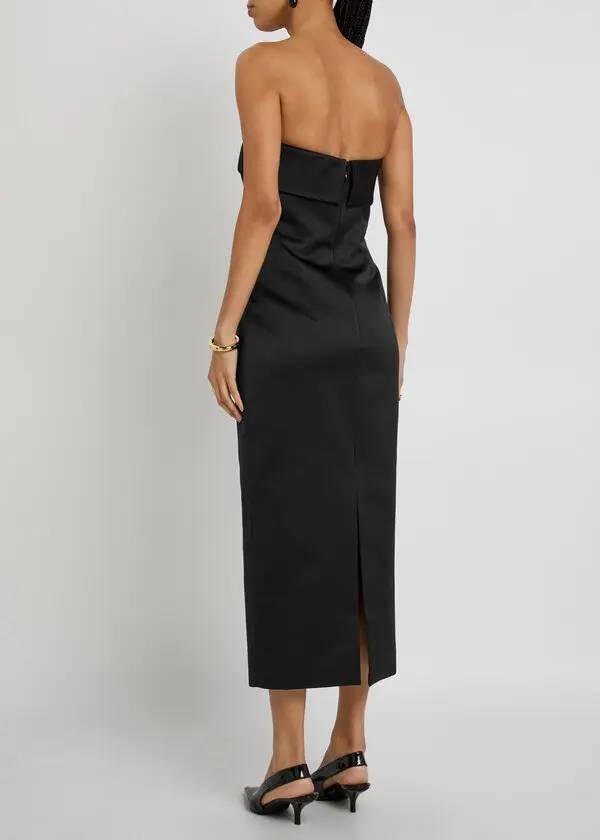 EMILIA WICKSTEAD Keeley Strapless Midi Dress