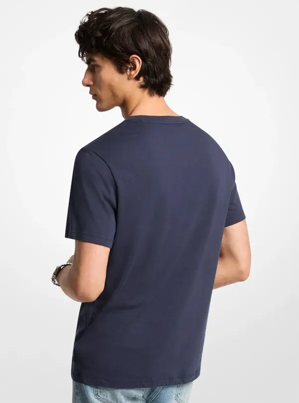 Michael Kors Graphic Logo Cotton T-shirt In Size By