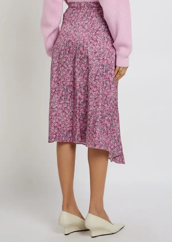 Isabel Marant Étoile Floral-print Woven Midi Skirt - Pink