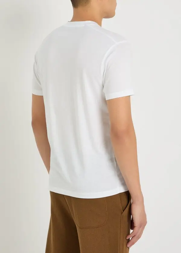 TOM FORD Logo-embroidered Jersey T-shirt - White