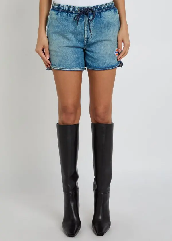 AN-Y1 Star Logo-embroidered Stretch Shorts