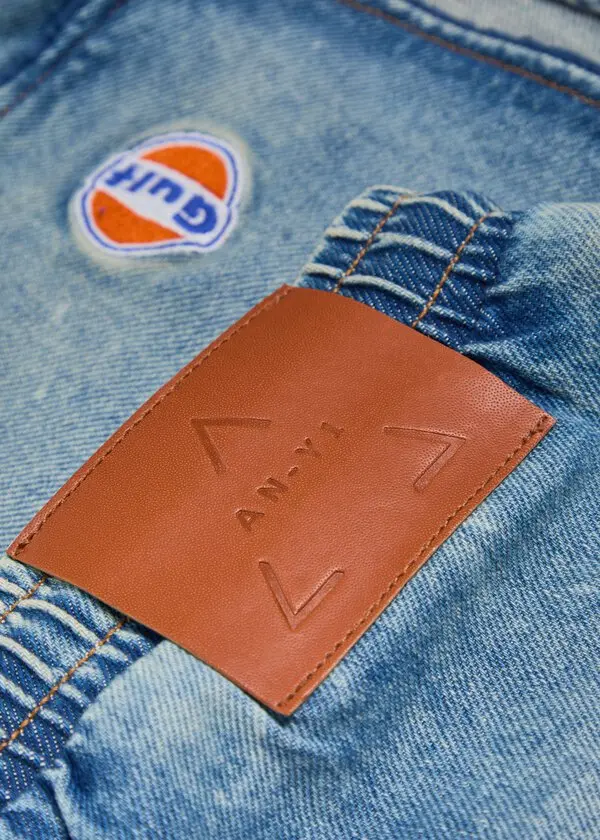 AN-Y1 Star Logo-embroidered Stretch Shorts