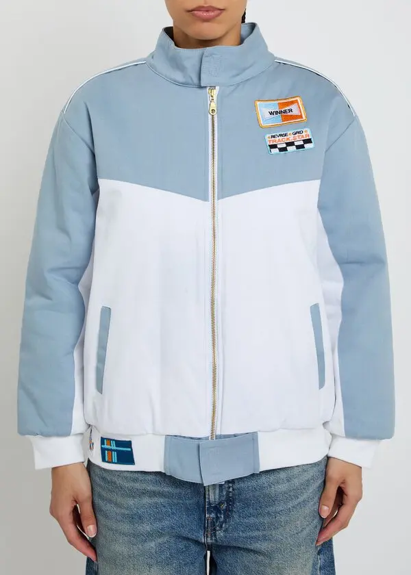 AN-Y1 Appliquéd Padded Cotton Bomber Jacket