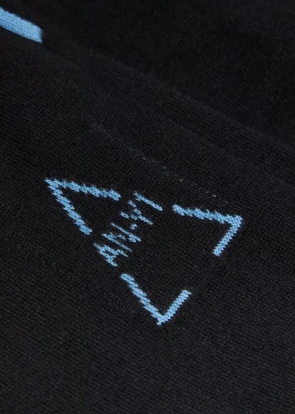 AN-Y1 J Vita Logo Cashmere Sweatpants - Black