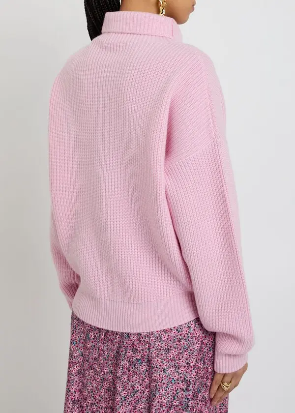 Isabel Marant Étoile Ribbed Wool And Cashmere-blend Jumper - Pink