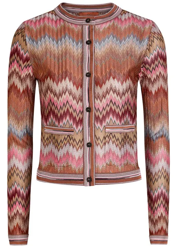 Missoni Zigzag Fine-knit Cardigan - Multicoloured