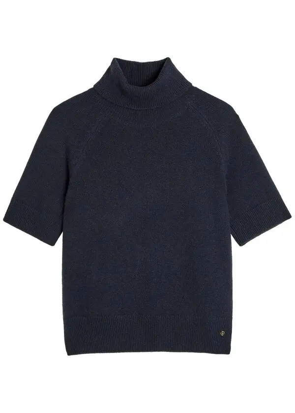 ANINE BING Jackson Roll-neck Cashmere Top