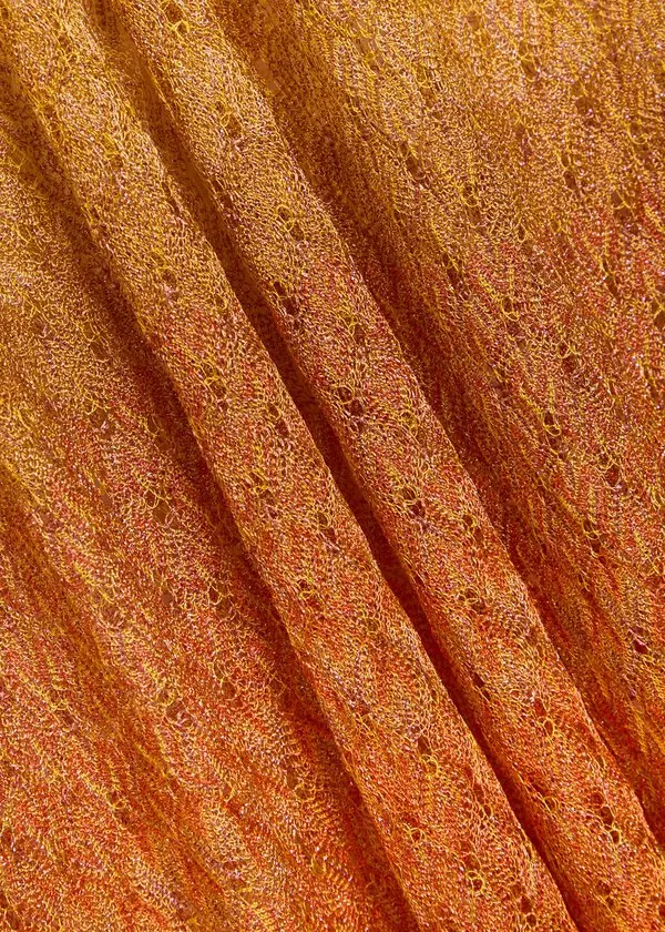 Missoni Degradé Metallic-knit Cover Up - Orange