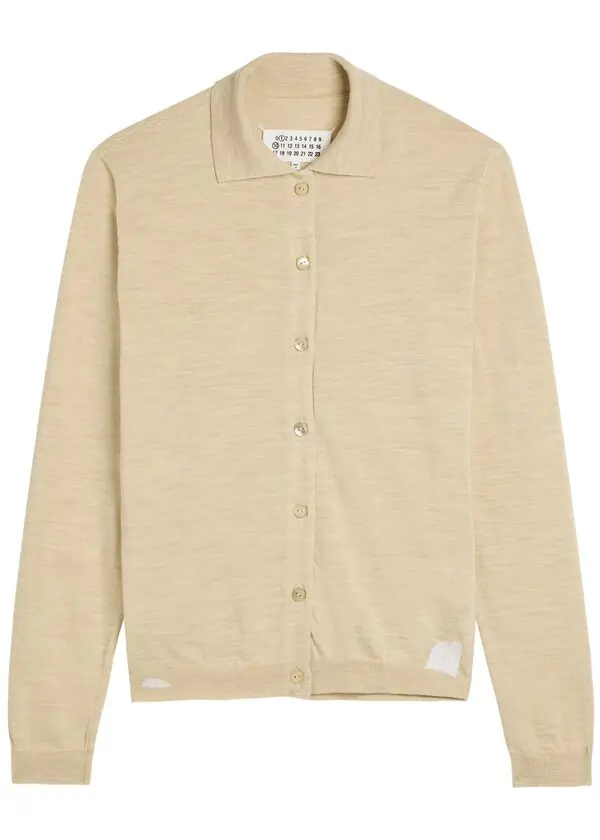 MAISON MARGIELA Stitch-detail Wool-blend Cardigan