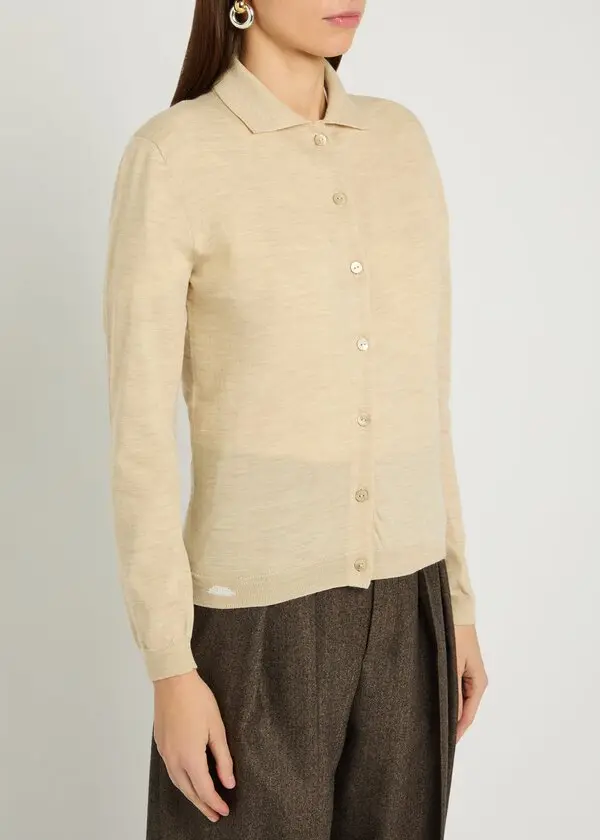 MAISON MARGIELA Stitch-detail Wool-blend Cardigan