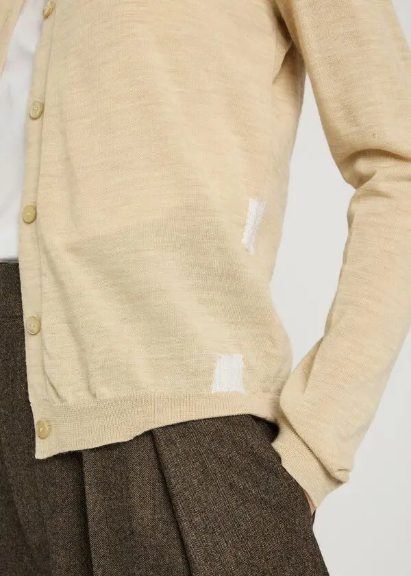 MAISON MARGIELA Stitch-detail Wool-blend Cardigan