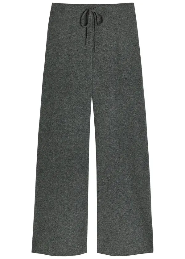 Extreme Cashmere N°462 Slouch Cashmere-blend Trousers - Dark Grey