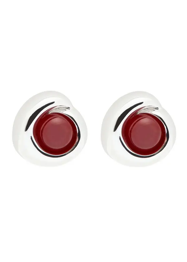 JULIETTA Agnes Sterling-plated Stud Earrings - Silver