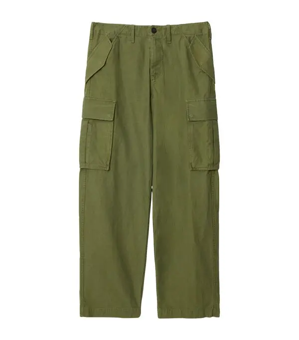 Burberry Cotton Oversized Cargo Trousers