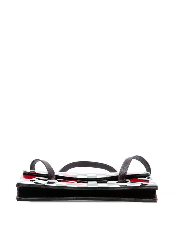 Fendi 2000-2010 Pigskin Geometric Shoulder Bag
