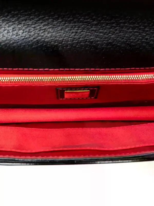 Fendi 2000-2010 Pigskin Geometric Shoulder Bag