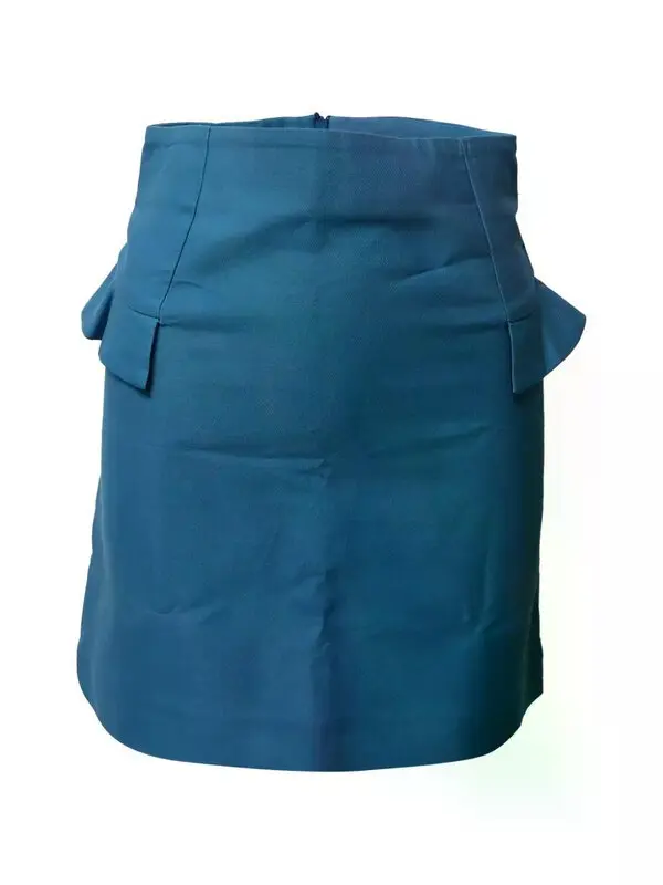 Sandro High-waisted Flap-pocket Mini Skirt