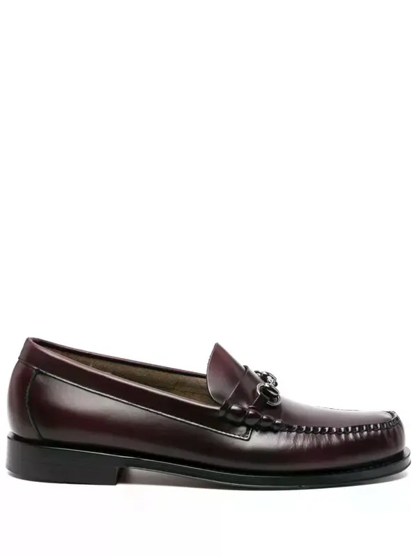 G.H.BASS Lincoln Heritage Horsebit Loafers - Red