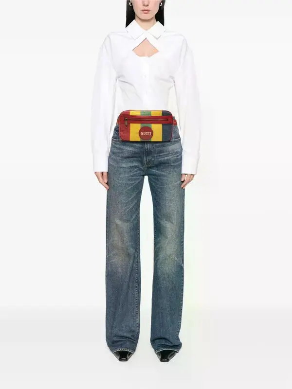 Gucci Baiadera Canvas Stripe Belt Bag