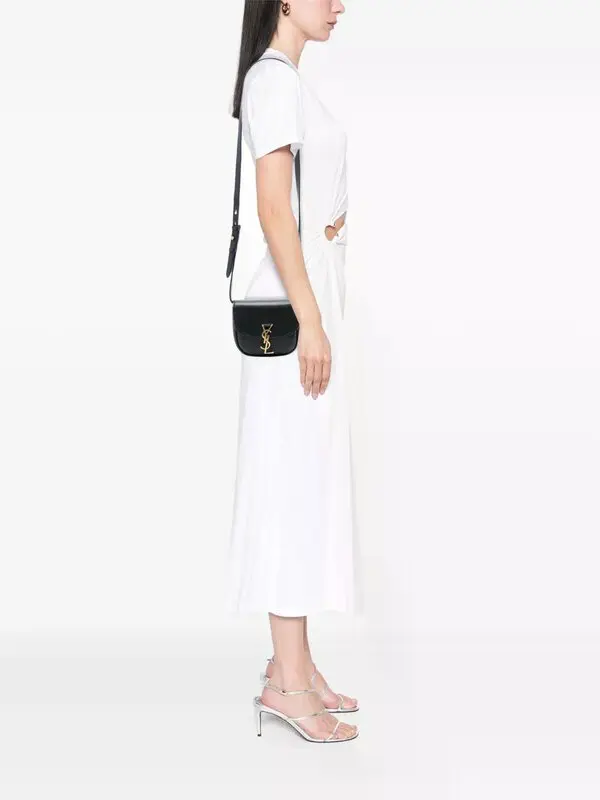Saint Laurent 2019 Small Monogram Kaia Crossbody Bag - Black