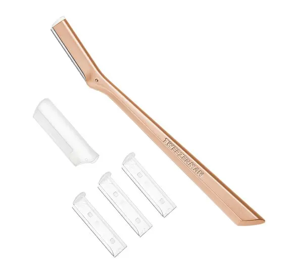 TWEEZERMAN Rose Gold Facial Razor With Replacem Ent Blades - One-color