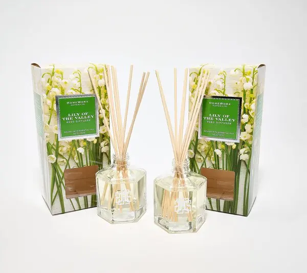 HOMEWORX BY SLATKIN + CO. S/2 Lily Of The Valley Reeds - One-color