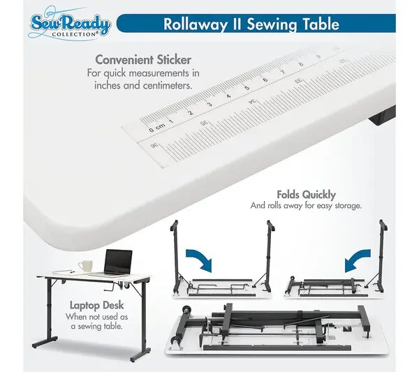 SEW READY Rollaway Ii Sewing Table