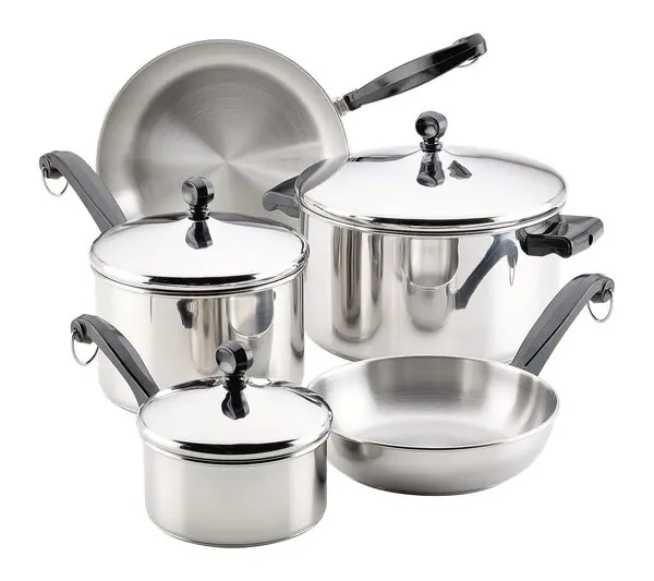 FARBERWARE Classic Series Stainless Steel 8 Pc. Cookware S Et - Silver