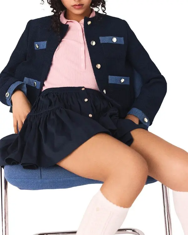 Maje Vitanat Jacket - Navy