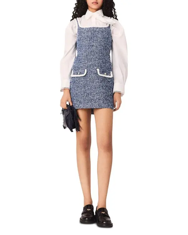 Maje Ritalba Tweed Mini Dress