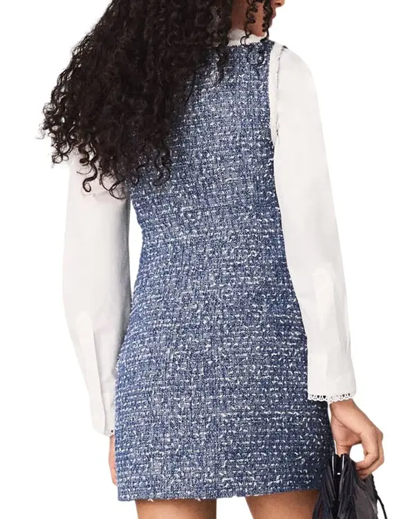 Maje Ritalba Tweed Mini Dress