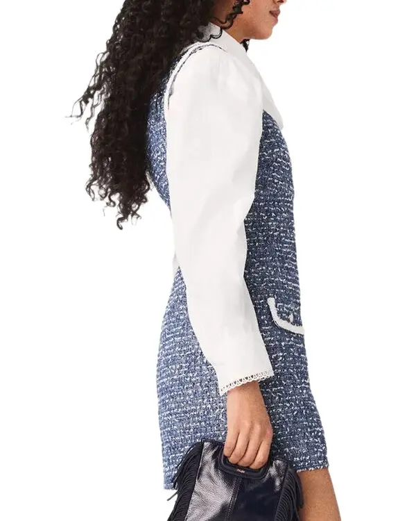 Maje Ritalba Tweed Mini Dress