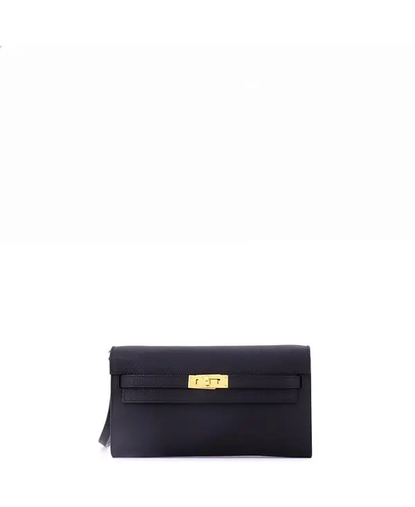 Hermès Kelly To Go Wallet Epsom - Black