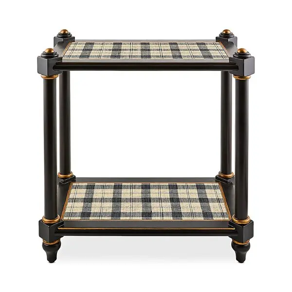 MACKENZIE-CHILDS Mad For Plaid Accent Table
