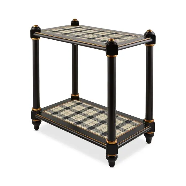 MACKENZIE-CHILDS Mad For Plaid Accent Table