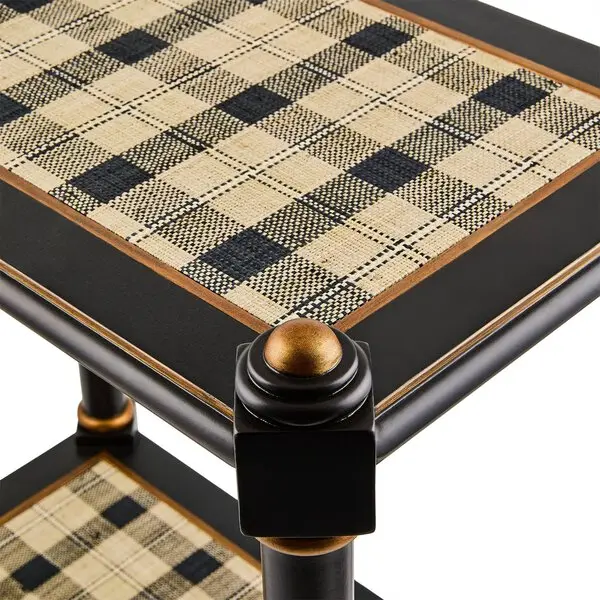 MACKENZIE-CHILDS Mad For Plaid Accent Table