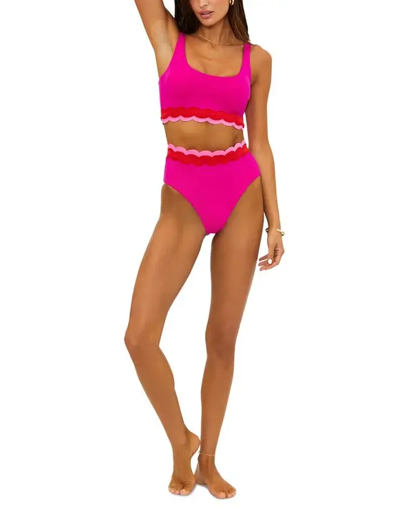 Beach Riot Marin Bikini Top Colorblock